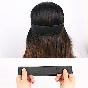 Amyqueen Elastic bands for Wig Edges, Lace Melting Band,4PCS Wig Band for Wigs Edge Wrap to Lay Edges, Wig Band Edge Wrap to Lay Edges, Wig Accessories for Salon