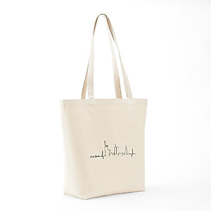 CafePress New York Heartbeat Letters Tote Bag Canvas Tote Shopping Bag