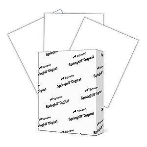 Springhill White 8.5” x 11” Cardstock Paper, 90lb, 163gsm, 250 Sheets (1 Ream) – Premium Lightweight Cardstock, Printer Paper with Smooth Finish for Greeting Cards, Flyers, Scrapbooking – 015101R
