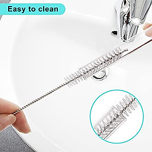 8-pack Replacement Straws for 1/Half Gallon Water Bottle (64 oz/ 128 oz Jug),Reusable Silicone Straw Cut Short to Fit any Big Jug Bottle with Spout Lid/Cap (8 Straws+4 Cleaner Brushes)