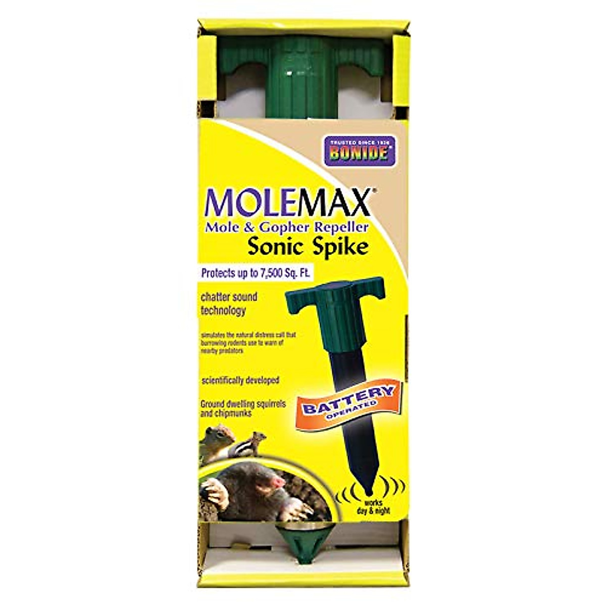 Molemax Mole Max Animal Repellent Stake For Gophers and Moles