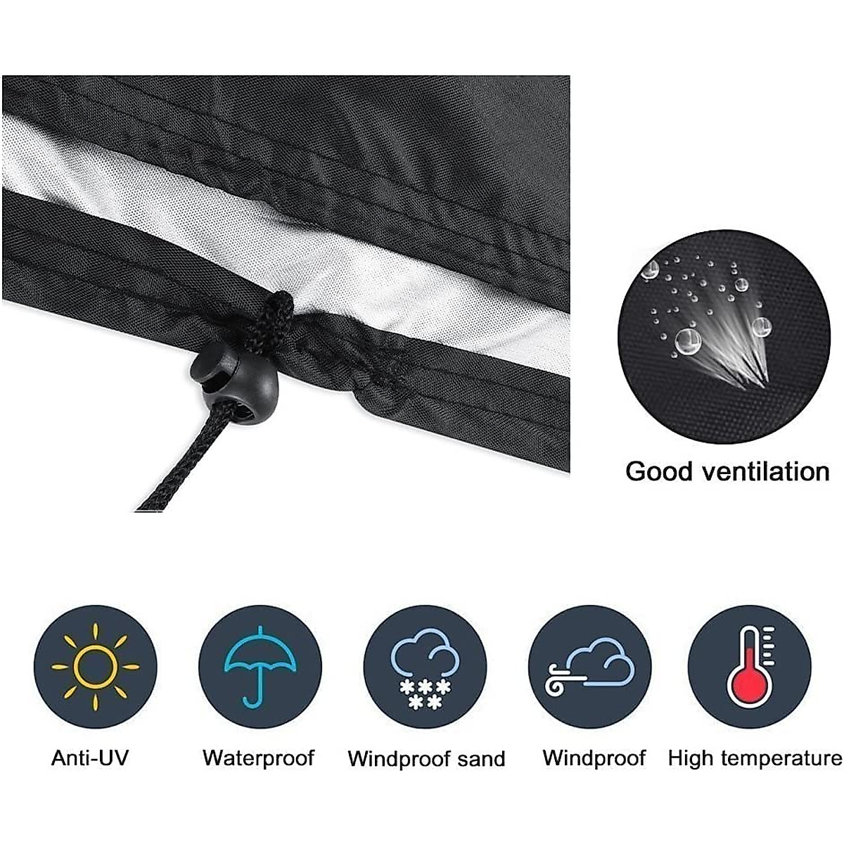 outdoor sectional cover, Waterproof patio sectional cover, outdoor sectional covers waterproof Patio Sectional Couch Cover, Garden Lawn patio furniture covers(V-Shaped-100"x100")