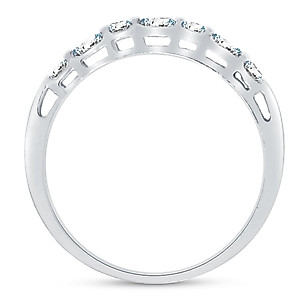 Size 8.5 - Solid 14k White Gold CZ Cubic Zirconia Bridal Engagement Ring w/Matching Wedding Band Two Ring Set - Princess Cut Solitaire with Baguette Side Stones (1.75cttw., 1.0ct. Center)