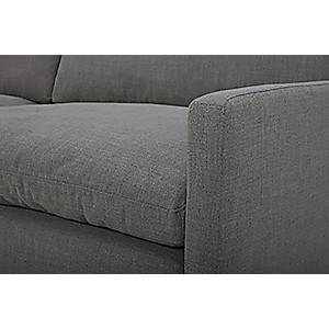 Amazon Brand – Stone & Beam Rustin Contemporary Deep-Seated Sofa Couch, 89"W, Grey