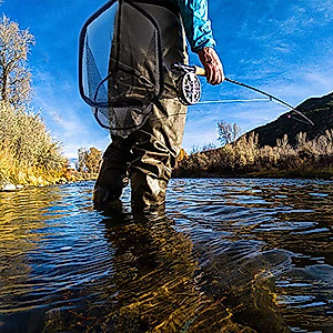 Fly Fishing Landing Net, Bass Trout Net, Fly Fishing Gear Accessories- Fishing Gifts for Man Father Grandpa