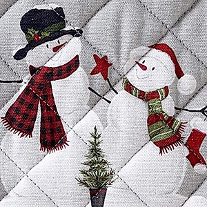 SKL Home Woodland Winter Oven Mitt and Pot Holder Set, 8x8