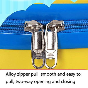 CUSALBOY Frozen 16 Inch Luggage Hard Side Spinner Suitcase Carry on Luggage Rolling (blue spider)