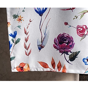 CALICOT Apron 100% Polyester Pack of 1 Adjustable Neck Strap Cloth Apron with Center Pocket & Long Ties for Chef, Women & Men Parties Wedding use, Spicy Summer (27.5"x 31.5")