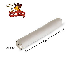 Cowdog Chews 5-6 Inches Rawhide Retriever Roll - Chewing Dog Treat, 100% Natural - Natural Grass Fed Livestock Sourced (50 Pack)