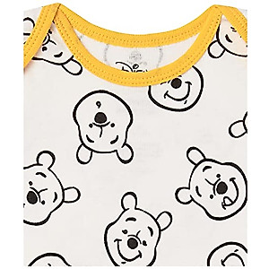 Amazon Essentials Disney | Marvel | Star Wars Unisex Babies' Short-Sleeve Bodysuits, Pack of 6, Winnie the Pooh Oh Bother!, 12 Months