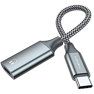 USB-C to Lighting Audio Adapter Cable,USB Type C Male to Lighting Female Headphones Cable Converter Compatible with iPad Pro 2021 MacBook Samsung Galaxy S23 S22 S21 S20+,(Does not Support Charging)