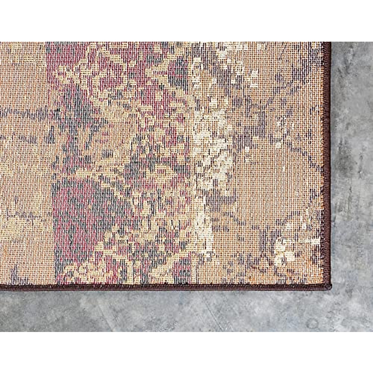 Unique Loom Barista Collection Area Rug - Arusha (2' 2" x 6' 1" Runner, Beige/ Black)