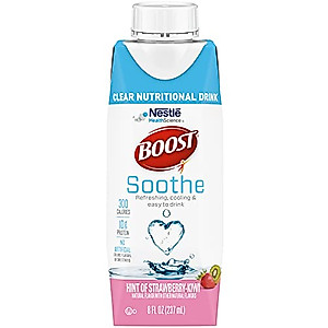 Boost Soothe Clear Nutritional Drink (Strawberry-kiwi, 8 Fl Oz (Pack of 12))