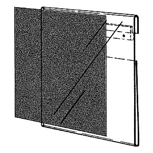 Displays2go 22 x 28 Inch Wall Mount Sign Holder, Mounting Hardware, Clear Acrylic (WMPH2228)