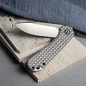 CIVIVI Elementum 6AL4V Titanium Handle Scales Compatible with Elementum C907 Pocket Knife C18062AD-2