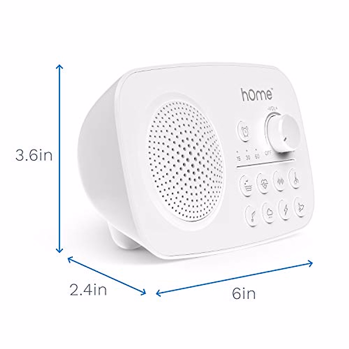 hOmeLabs Portable White Noise Machine - 8 Surprisingly Soothing Sounds for Sleep, Slumber, Siesta or Snooze