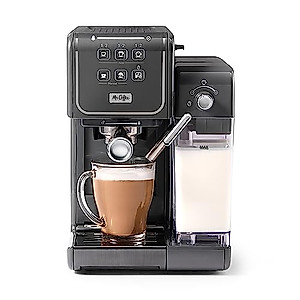 Mr. Coffee One-Touch CoffeeHouse+ Espresso, Cappuccino, and Latte Maker Home Coffee Machine with 19-Bar Italian Pump, and Milk Frother Ideal for Latte, Espresso, and Coffee Lovers