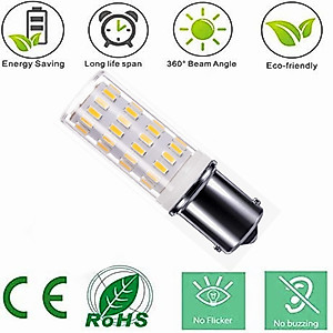 Ba15s 1156 1141 S8 12V-24V Led Bulbs, 5Watt Low Voltage Bayonet Single Contact, 500Lm Warm White 3000K, for RV, Outdoor Landscape Lighting and Camper, Boat Lights. (Pack of 2)