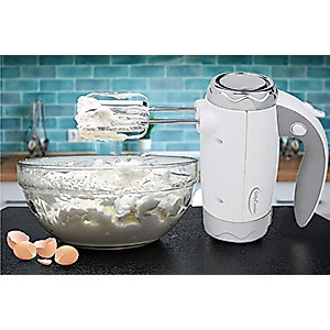 Betty Crocker 7-Speed Power Up Hand Mixer, White, BC-2205C