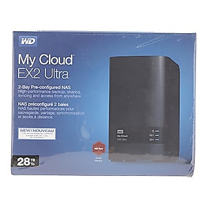 Western Digital My Cloud 28TB EX2 Ultra 2-Bay NAS, Black