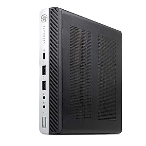HP Micro Desktop Computer 800 G3 Elitedesk Mini Business PC, Intel Quad Core i7-6700T,16GB DDR4 RAM 256GB SSD,WiFi Type-C Port, New Wired Keyboard Mouse, Windows 10 Pro 64-bit (Renewed)…