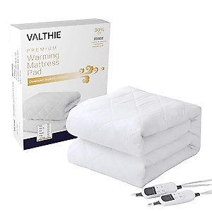 Heated Mattress Pad California King Size,Dual Control Electric Mattress Pad with 10 Heat Settings Controller and 1-12 Hours Auto Shut Off, Electric Bed Warmer with 8-21" Deep Pocket