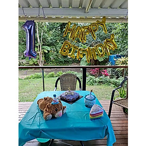 40 Inch Purple 1 Balloon for First Birthday, Purple One 1st Number Balloon Birthday Decorations for Girl Boy Toddler Baby, 10th 21st, Giant Number 1 Balloon