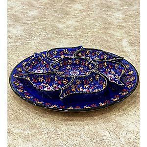 IstanbulArtWorkshop Turkish Breakfast Bowl Set,Turkish Ceramic Bowl Set,Food Serving Bowl Set,Appetizer Dishes Set,Turkish Tile Bowl,Dinnerware Serving Set