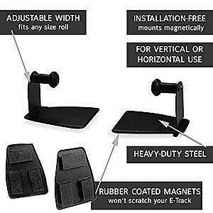 DC Cargo Mall Trailer Paper Towel Holder, Magnetic | Shop Towel Holder for E-Track, Toolboxes, Metal Cabinets | E-Track Accessories