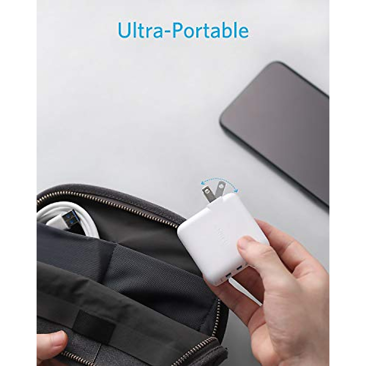 USB Charger, Anker Elite Dual Port 24W Wall Charger, PowerPort 2 with PowerIQ and Foldable Plug, for iPhone 11/Xs/XS Max/XR/X/8/7/6/Plus, iPad Pro/Air 2/Mini 3/Mini 4, Samsung S4/S5, and More