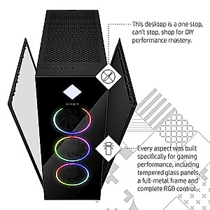 HP OMEN 45L Gaming Desktop, 13th Generation Intel Core i7-13700KF, 32 GB RAM, 1 TB Solid State Drive, NVIDIA GeForce RTX 4080 Graphics, Windows 11 Pro, GT22-1080 (2023)
