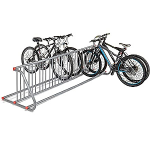 Global Industrial 111" L Grid Bike Rack, Double Sided, 18-Bike Capacity, Powder Coated Steel