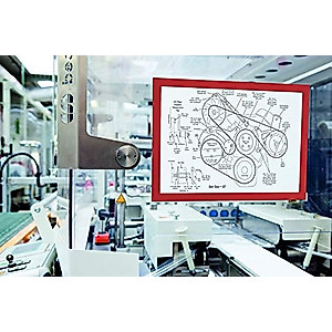 DURABLE Self-Adhesive Magnetic DURAFRAME Document Sign Holder, Letter-Size 8-1/2" x 11", Red, 2 Pack (476803)