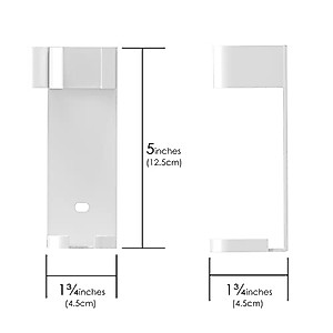 Linkidea 2 Pack Curling Iron Holder Wall Mount, Hair Styling Tool Storage Organizer, Hairdressing Hanging Rack Stick Stand for Flat Irons, Curling Wands, Hair Straighteners, Combs (White)