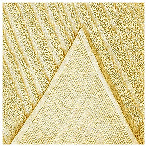 Better Trends Ashton Collection is Super Soft and Light Weight in Medallion Design 100 Pecent Cotton Tufted Unique Luxurious Machine Washable Tumble Dry, Standard Sham, Yellow