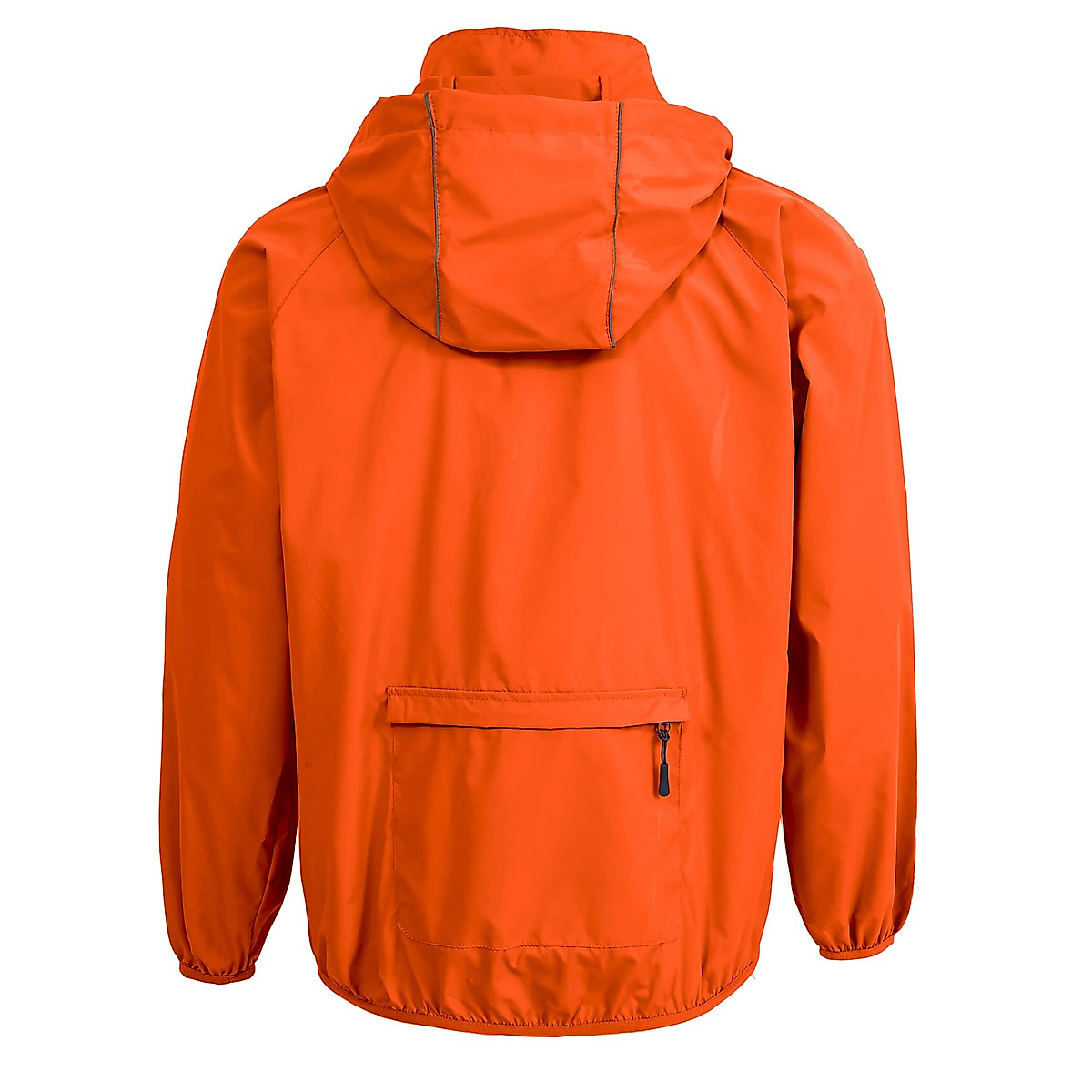 Spmor Men's Lightweight Waterproof Jacket Packable Windbreaker Running Coat Orange 2XL