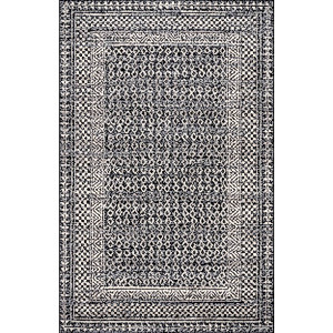 nuLOOM Elodie Distressed Diamonds Accent Rug, 3x5, Grey