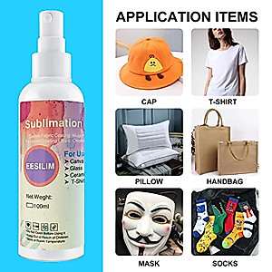 Coating Spray for Cotton Shirts,100ML Poly T Plus Spray for Cotton Blanks Shirts Polyester Tote Bag, Super Print Adhesion & Quick Dry Waterproof High Gloss Finish