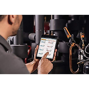 testo Smart Probe Kit I HVAC/R Gauge Set for air Conditioning, Refrigeration and Heating System I Includes testo 115i and 549i – with Bluetooth