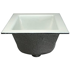 Zurn FD2375-NH3 A.R.C. Floor Sink, 6" Sump Depth, 3" No-Hub Connection, 12" x 12"