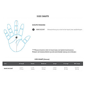 Flylow Tough Guy Synthetic Insulated Waterproof Ski and Snowboard 5-Finger Glove - Natural/Blue - Large