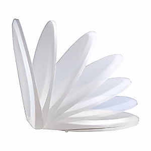 Bath Décor 2Q1R6-40 Deluxe Slow Close Plastic Toilet Seat with Vari-Adjust Lok-Down R'N'C Hinge and Quik-Lok Mounting Hardware, Round, Dresden Blue