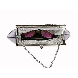 Tngan Women Pleated Clutch Solid Color Evening Bag Banquet Tote Bag Bridal Wedding Dress HandBag, Teal a