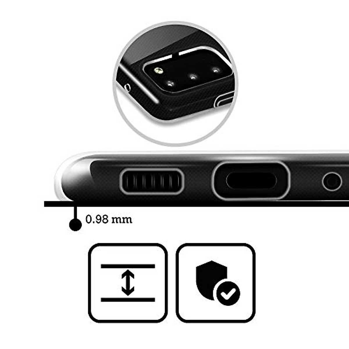 Head Case Designs Officially Licensed WWE LED Image Kane Soft Gel Case Compatible with Samsung Galaxy A04 (2022)