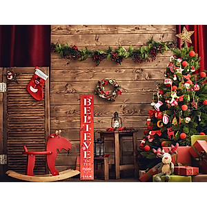 Christmas Stencils for Painting on Wood Reusable, 36 pcs, Large Christmas Stencils Kit: Believe, Let it Snow, Joy, Merry Christmas, plus 14 Snowflakes in more sizes & 10 Shapes for Unique Winter Signs