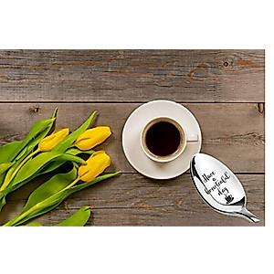 Have A Brewteaful Day Engraved Spoon Gift | Birthday Gift for Men Women | Christmas Gifts | Ideal Gift For Tea Coffee Lovers | Stainless Steel 7 inch Spoon