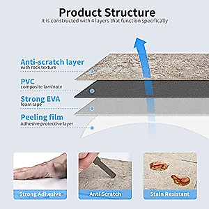 Art3d 102-Piece Peel and Stick Wall Tile for Kitchen Backsplash, Bathroom, Fireplace, 3in. × 6in. Stick on Subway Tile Stone Beige