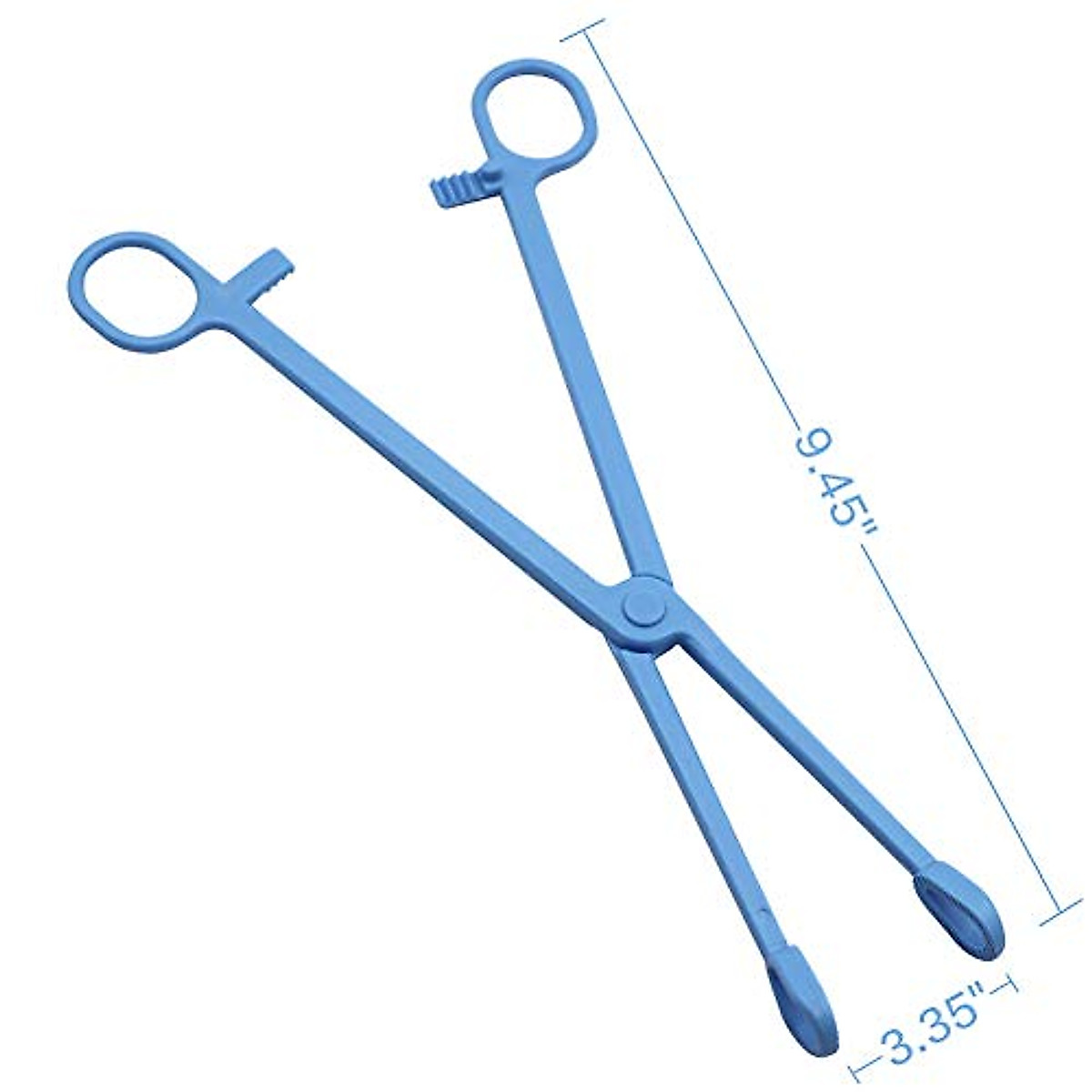 MACGOAL Reptile Feeding Clip Tongs Plastic Terrarium Lizards Turtles Reptile Tweezers Reptile Feeding Tool 9.45 Inches