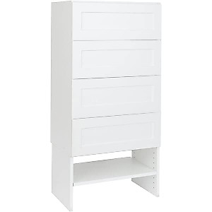 Modular Closets Vista Collection Legs for Tower Units (add on) (White, 25.5" Wide)