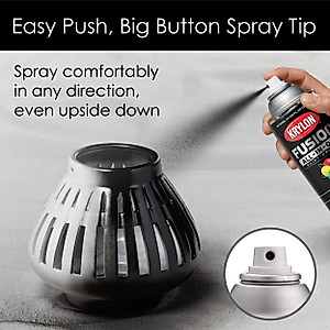 Krylon K02702007 Fusion All-In-One Spray Paint for Indoor/Outdoor Use, Gloss Black, 12 Ounce (Pack of 2)